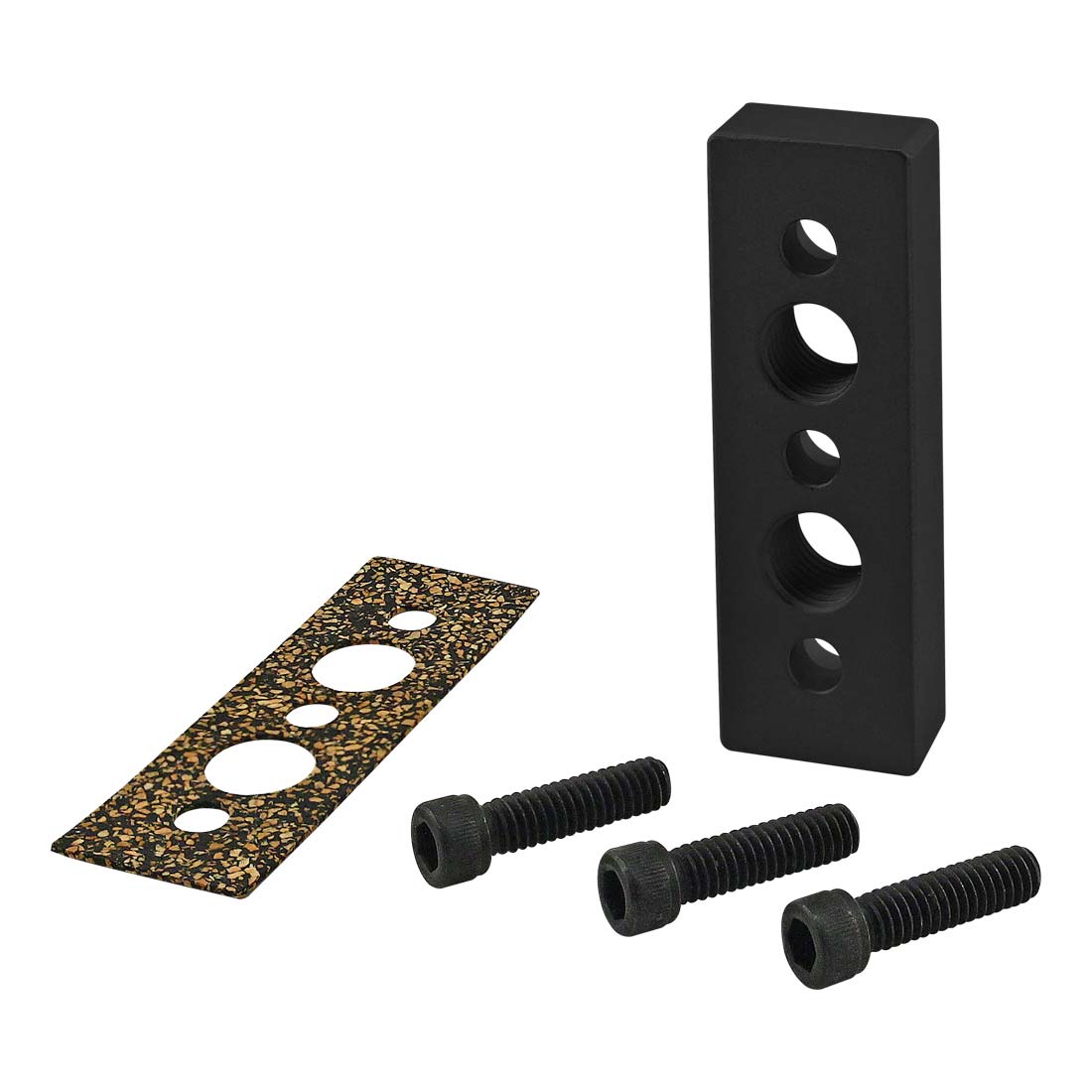 10 Series 5-Hole Rectangular Pressure Manifold Feed Plate (2447-BLACK)