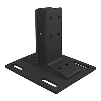 25 Series Floor Mount Base Plate (25-2385-BLACK)