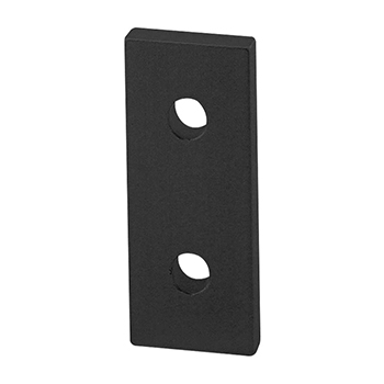 25 Series 2 Hole - Straight Flat Plate (25-4107-BLACK)