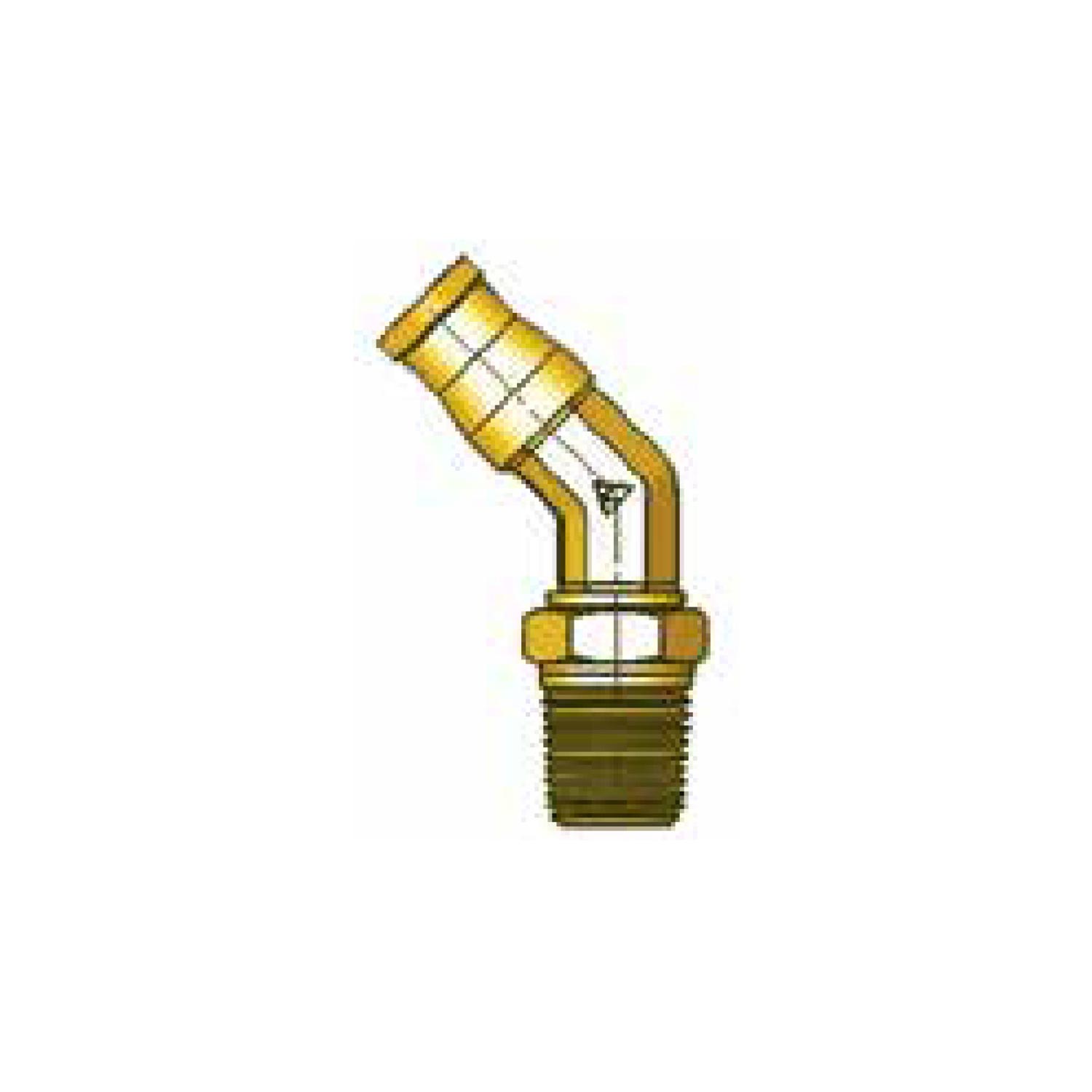 Alkon - C-DOT Elbow Male, Swivel, Push-In (XQ54-DOTS-8X8)