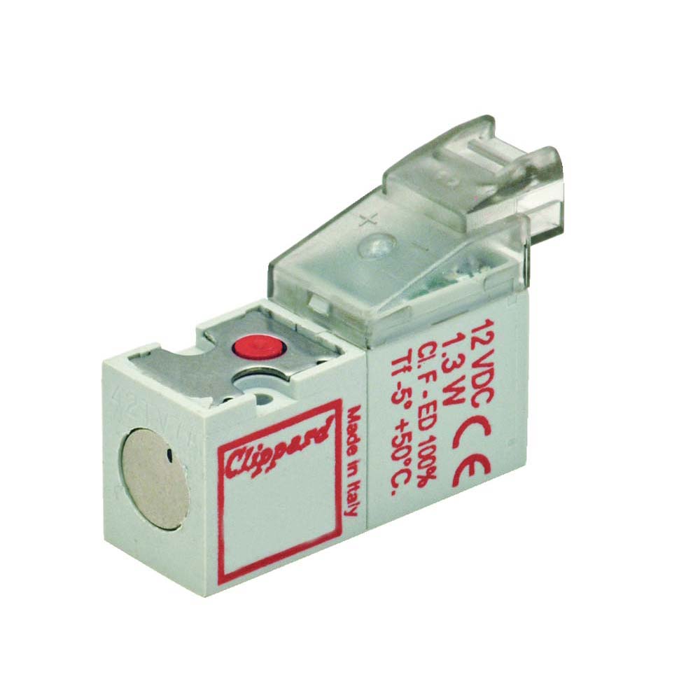 10 mm N-C 2-Way Valve, Line Conn, 0.030", 1.3W, 12 VDC (E210C-2F012)