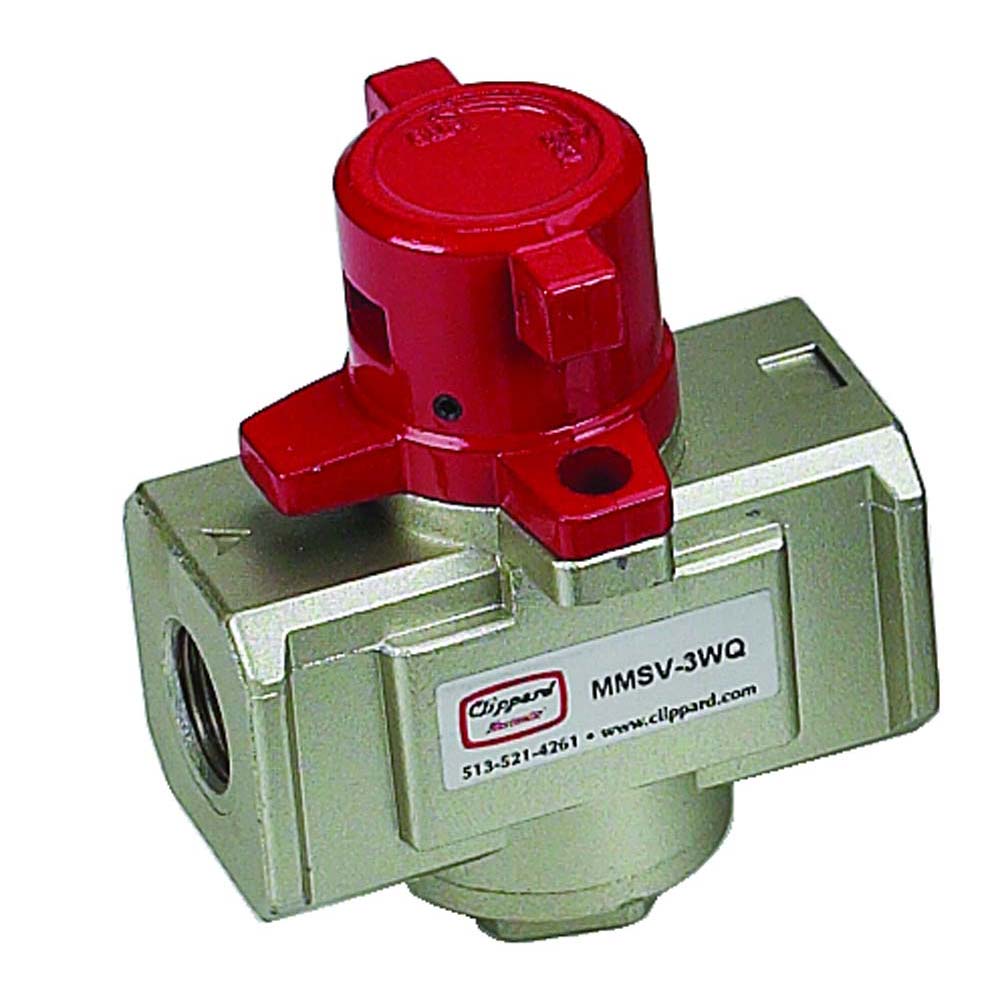 Shut Off/Lock Out Valve, 1/8" NPT Inlet, 1/8" NPT Vent (MMSV-3PP)