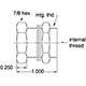1/4" NPT Bulkhead Fitting, ENP Brass (15029-2-ENP)