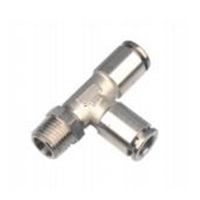 8mm Tube x G3/8" Thread - Metallic Male Run Tee (MPST 08G03)