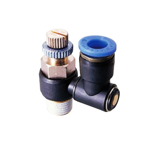 5/16" Tube x 1/8" BSPT Thread - Meter Out - Speed Controller Straight ...