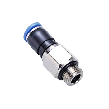 6mm Tube x 1/8" BSPP Thread - Rotary Joint Straight (NRC 06G01)